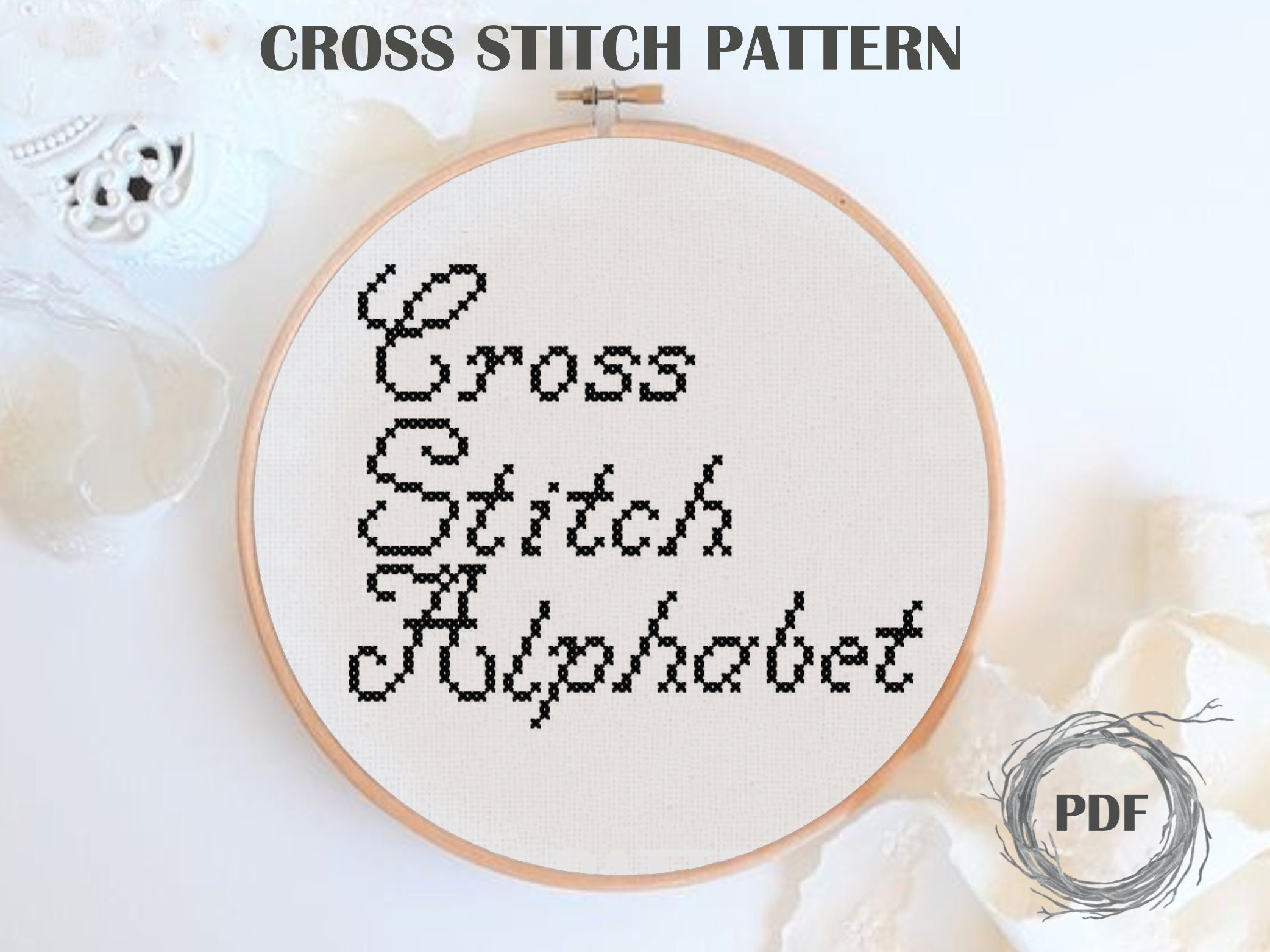 Cross Stitch Alphabet Pattern PDF, Full Alphabet Cross Stitch ...