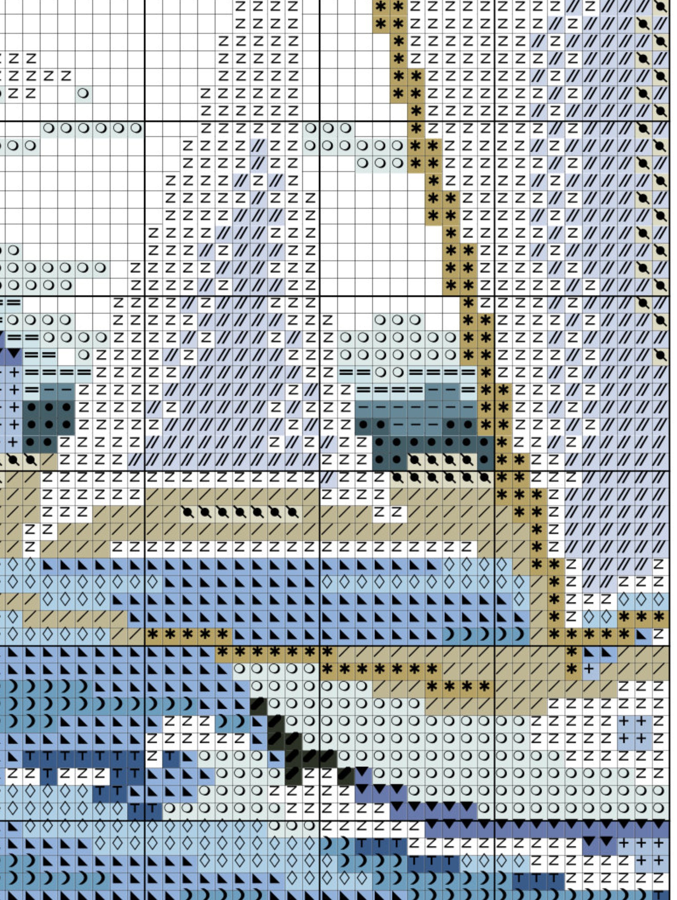 Sailboat Cross Stitch Pattern PDF, Seascape Cross Stitch, Nature ...