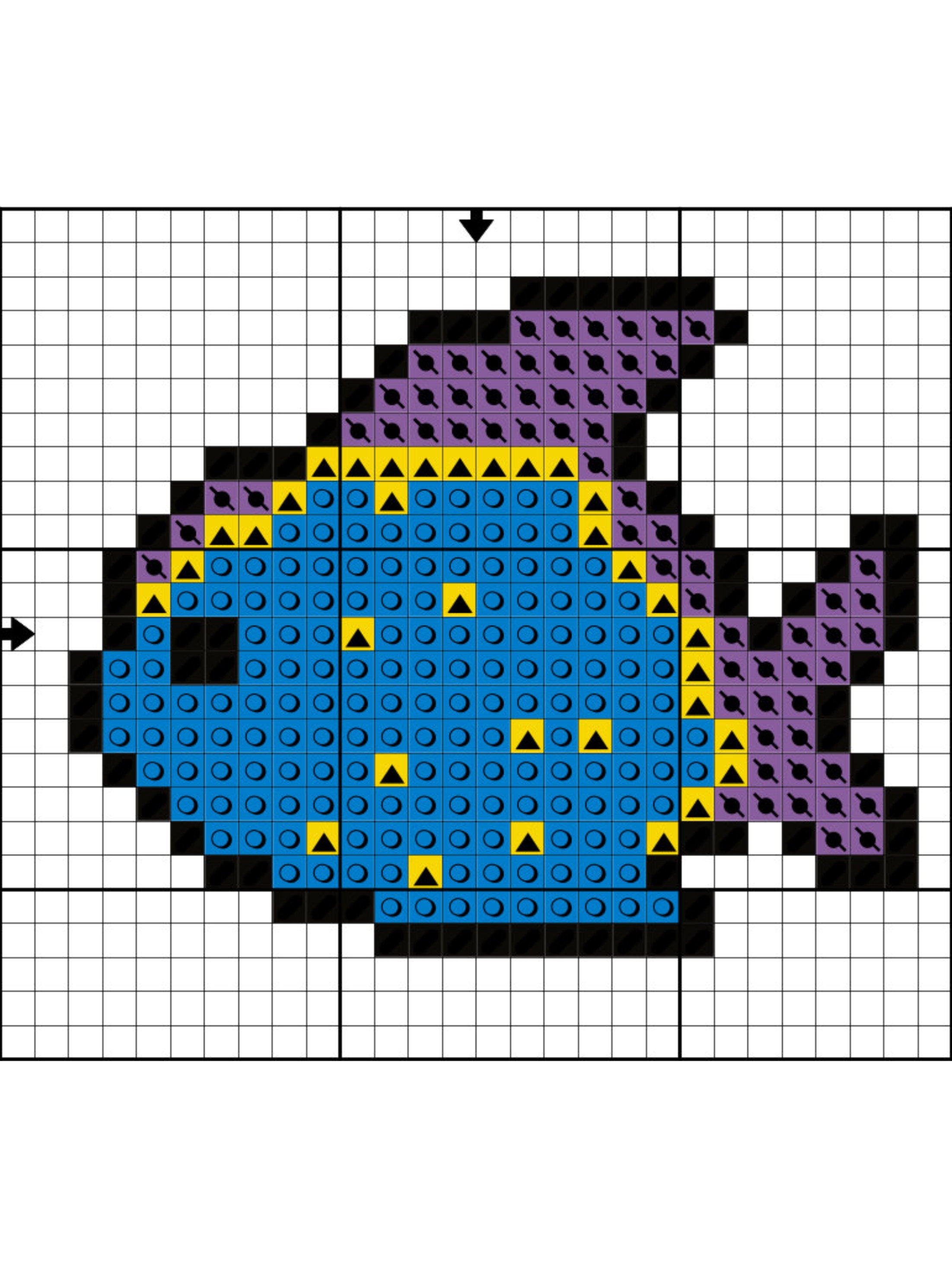 Mini Fishes Cross Stitch Set of 6 Little Fish Cross Stitch - Etsy