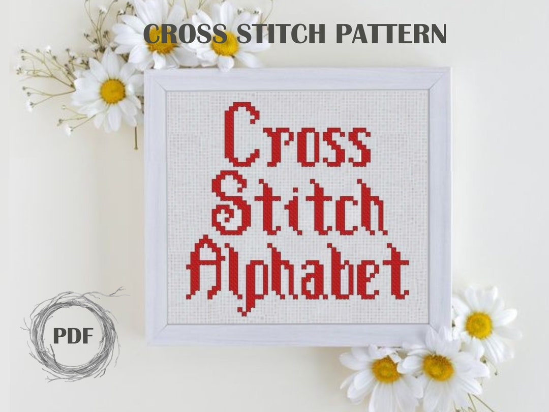 Christmas Alphabet Cross Stitch Pattern PDF, Christmas ABC Cross Stitch ...