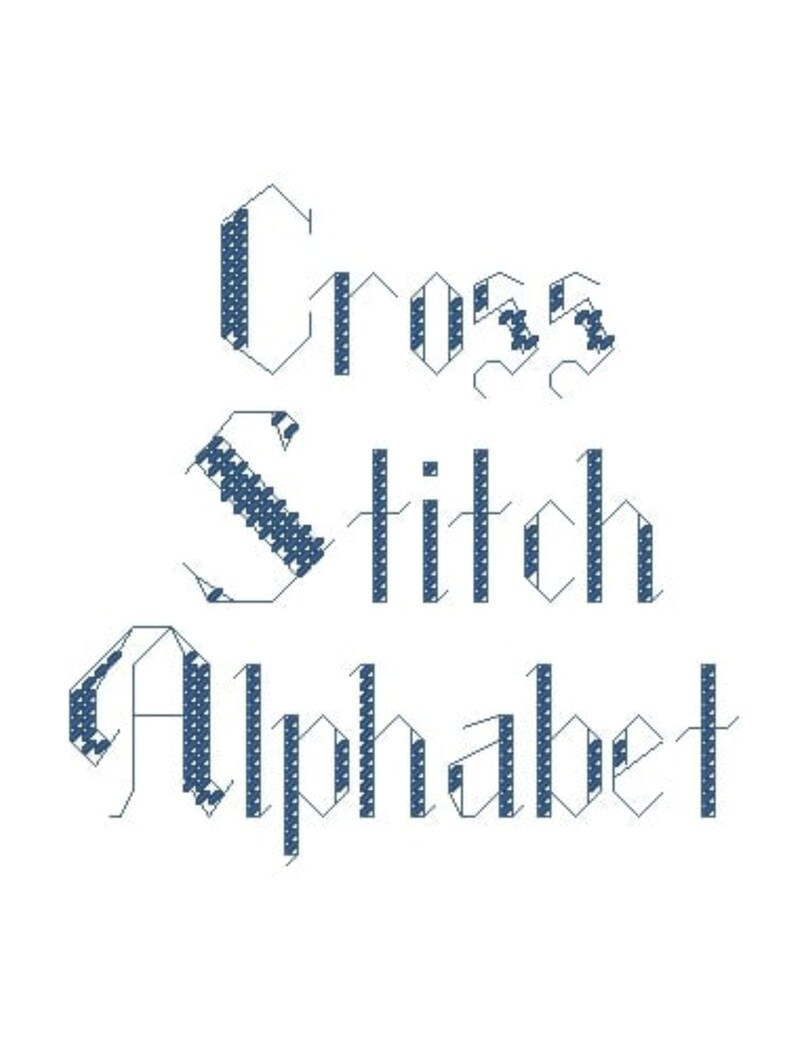 Vintage Alphabet Cross Stitch Pattern PDF Alphabet Sampler | Etsy