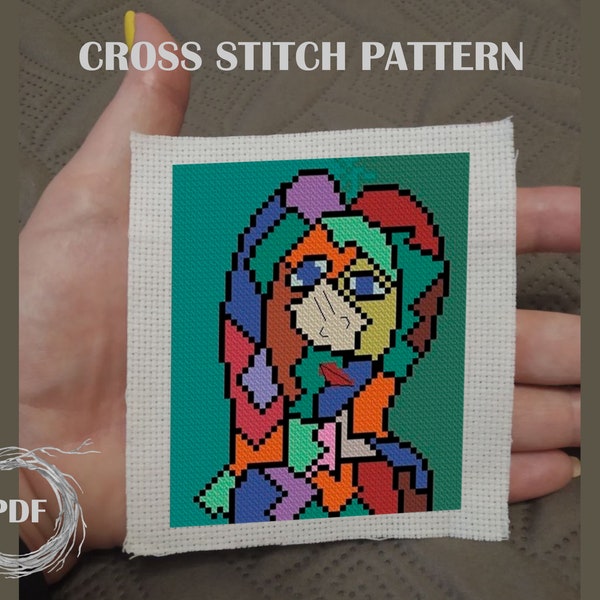 Cubism Cross Stitch - Etsy