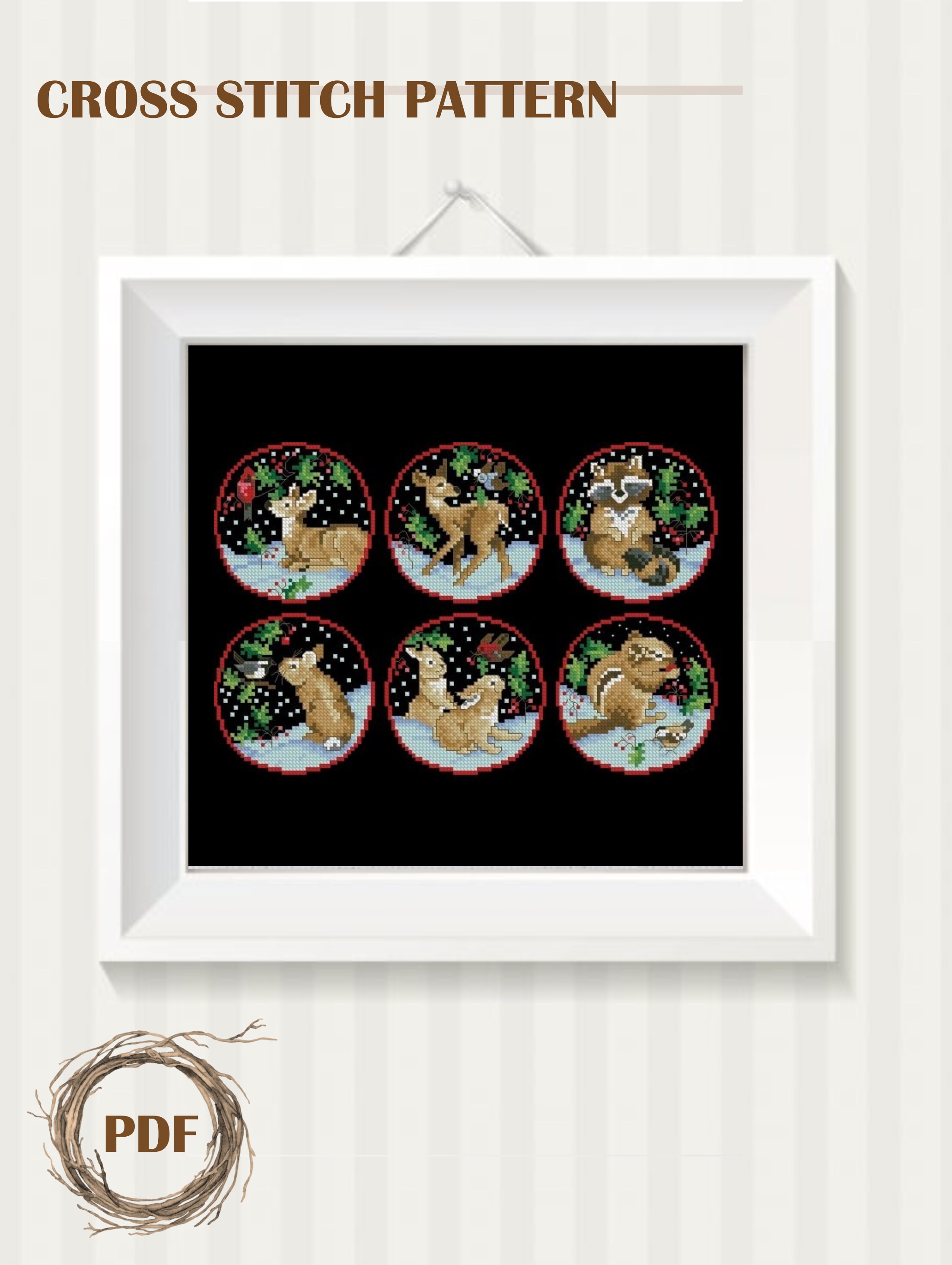 Woodland Animals Cross Stitch Pattern PDF Forest Animals - Etsy