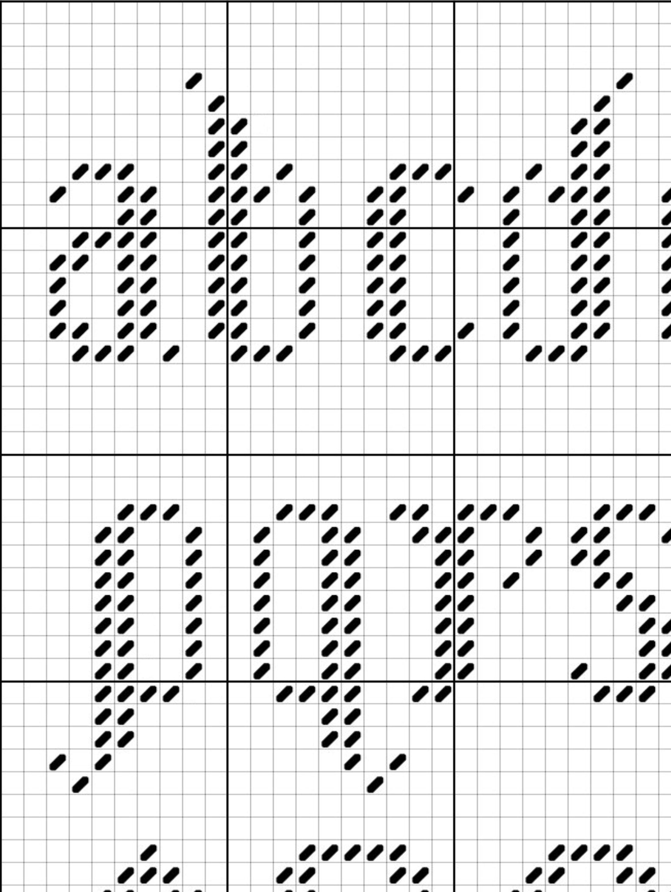 Christmas Alphabet Cross Stitch Pattern PDF, Christmas ABC Cross Stitch ...