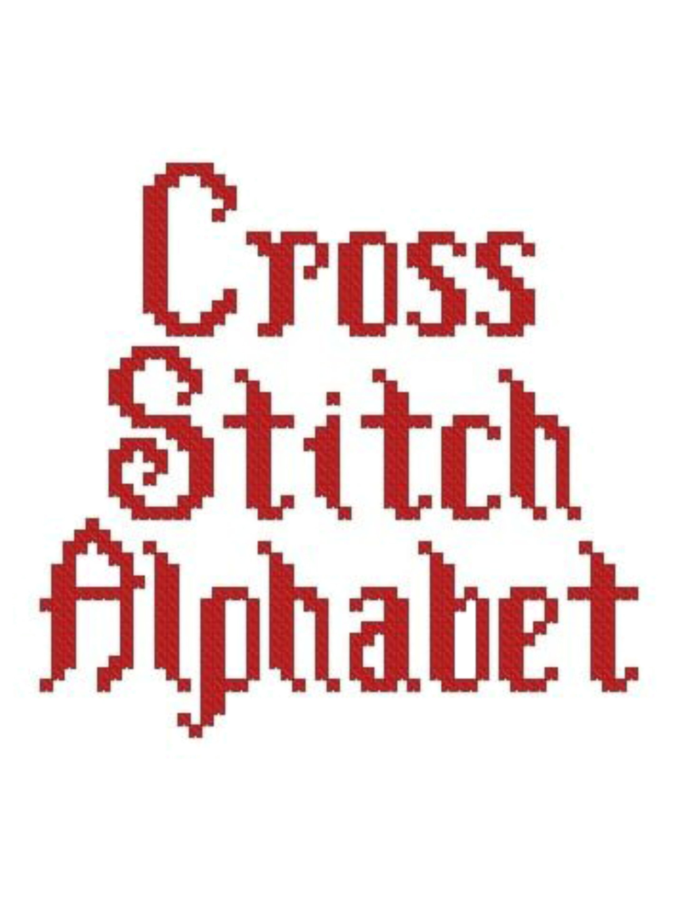 Christmas Alphabet Cross Stitch Pattern PDF, Christmas ABC Cross Stitch ...