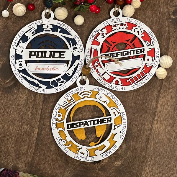 First Responder Decorations - Etsy