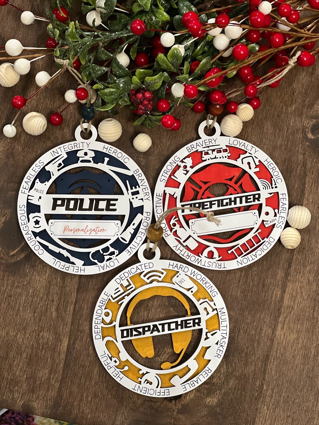 First Responder Christmas Ornament | Police | Fire | Dispatcher ...