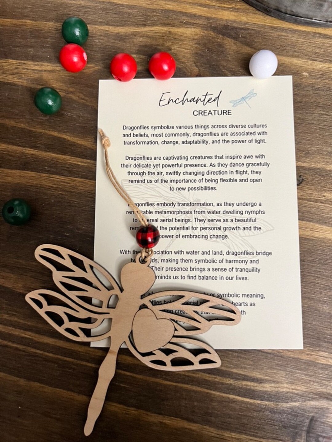 Enchanted Dragonfly Story Card Harmony Strength & - Etsy