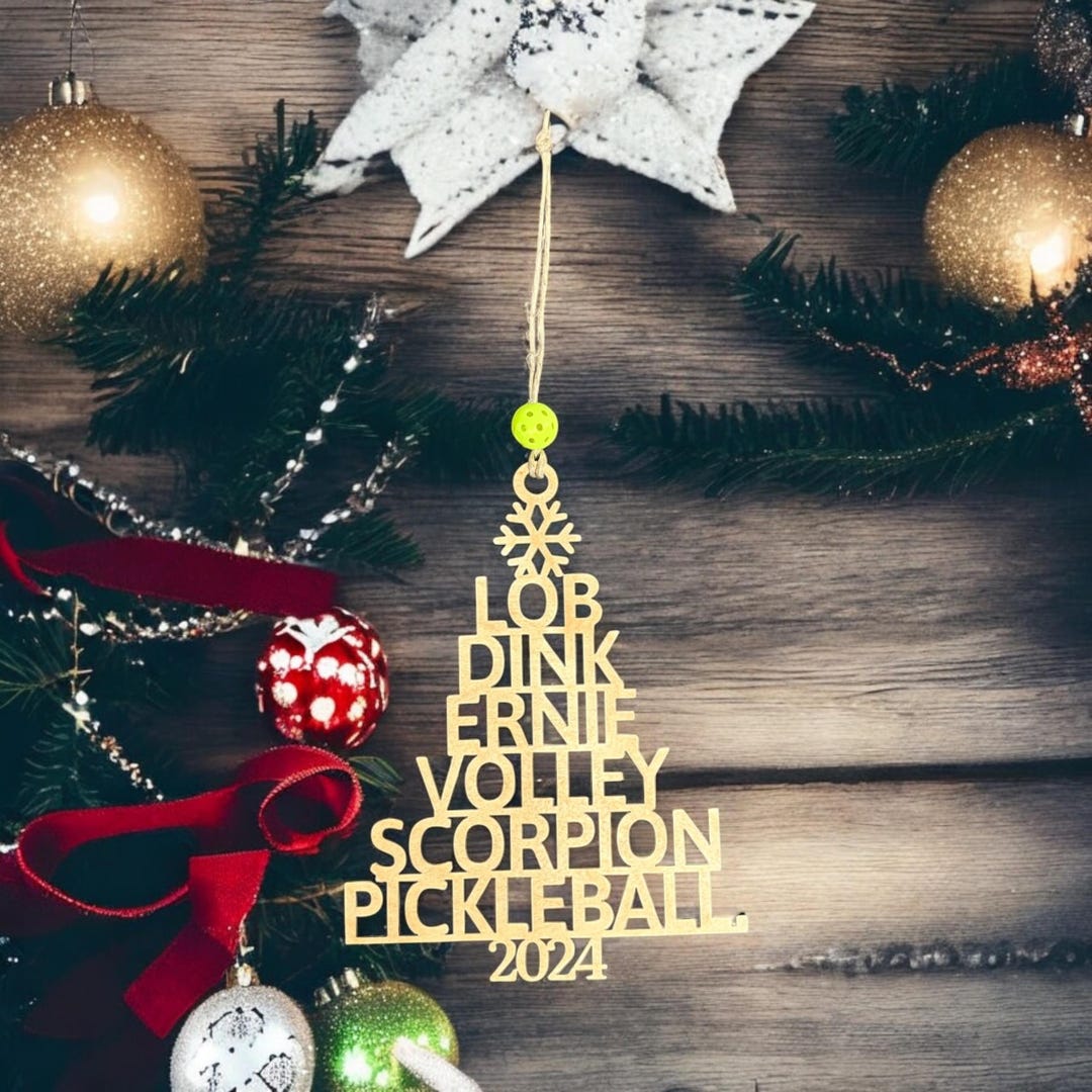 Personalized Pickleball Christmas Tree Ornament | 2024 Gift - Etsy