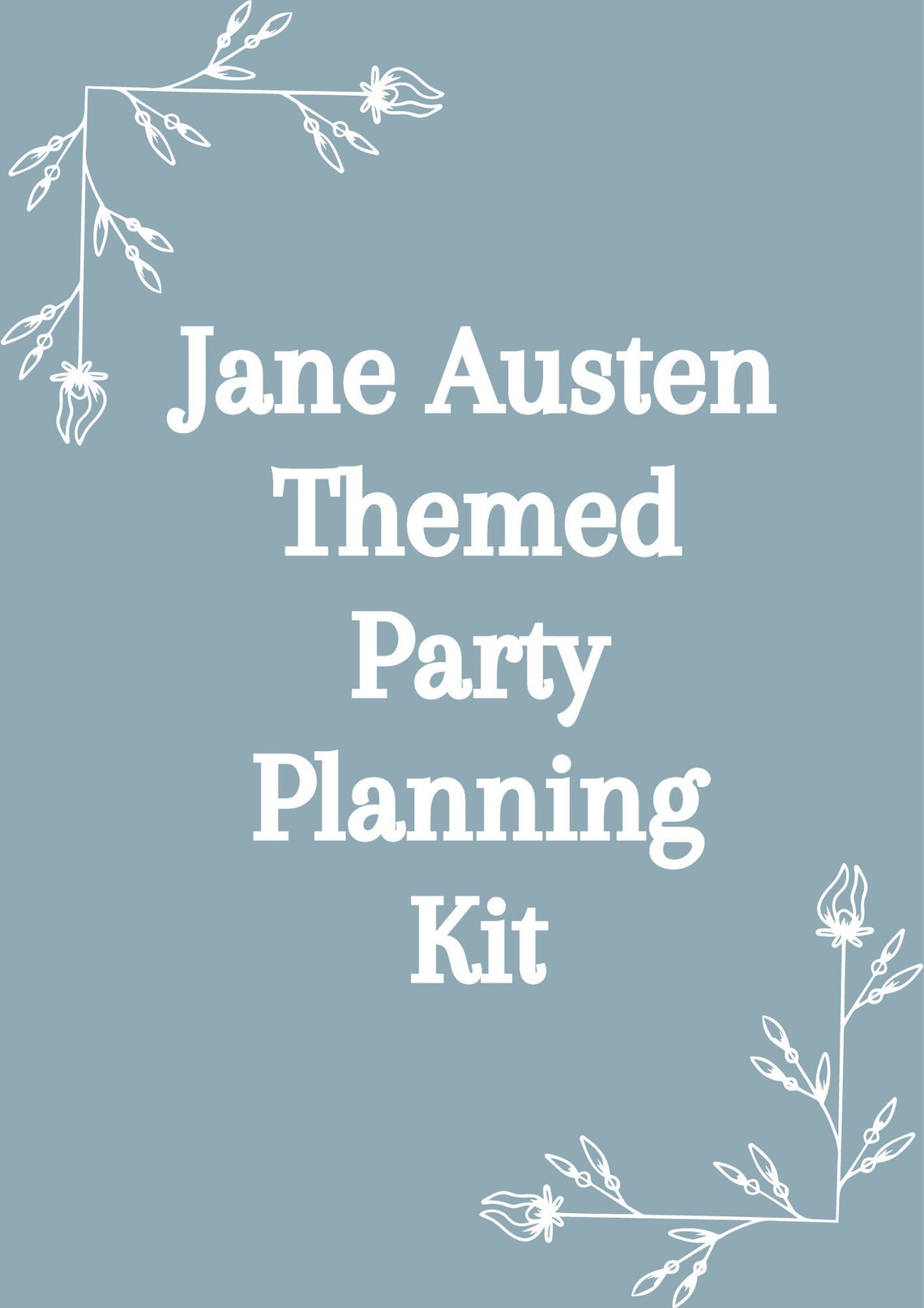 Printable Jane Austen Themed Party Planning Kit Pride and - Etsy
