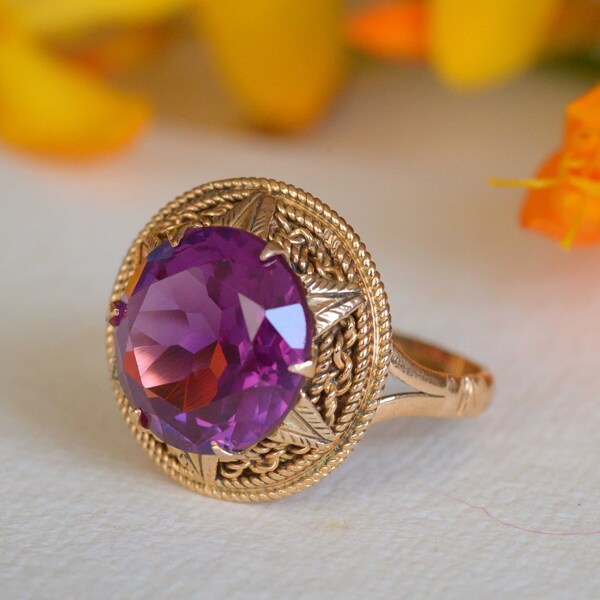 Purple Quartz Ring - Etsy
