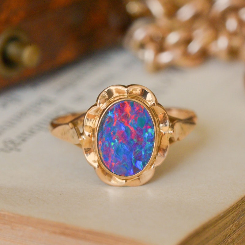 Vintage Opal Ring - Etsy