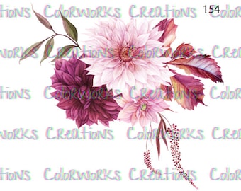 Butterflies Bees and Flowers Waterslide Decal Clear - Etsy