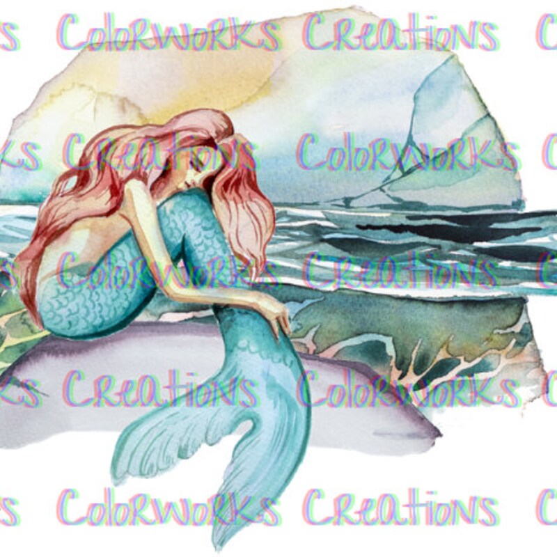 Mermaid Furniture Transfer - Etsy