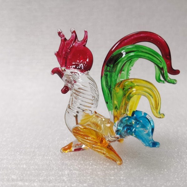 Colored Glass Chicken - Etsy