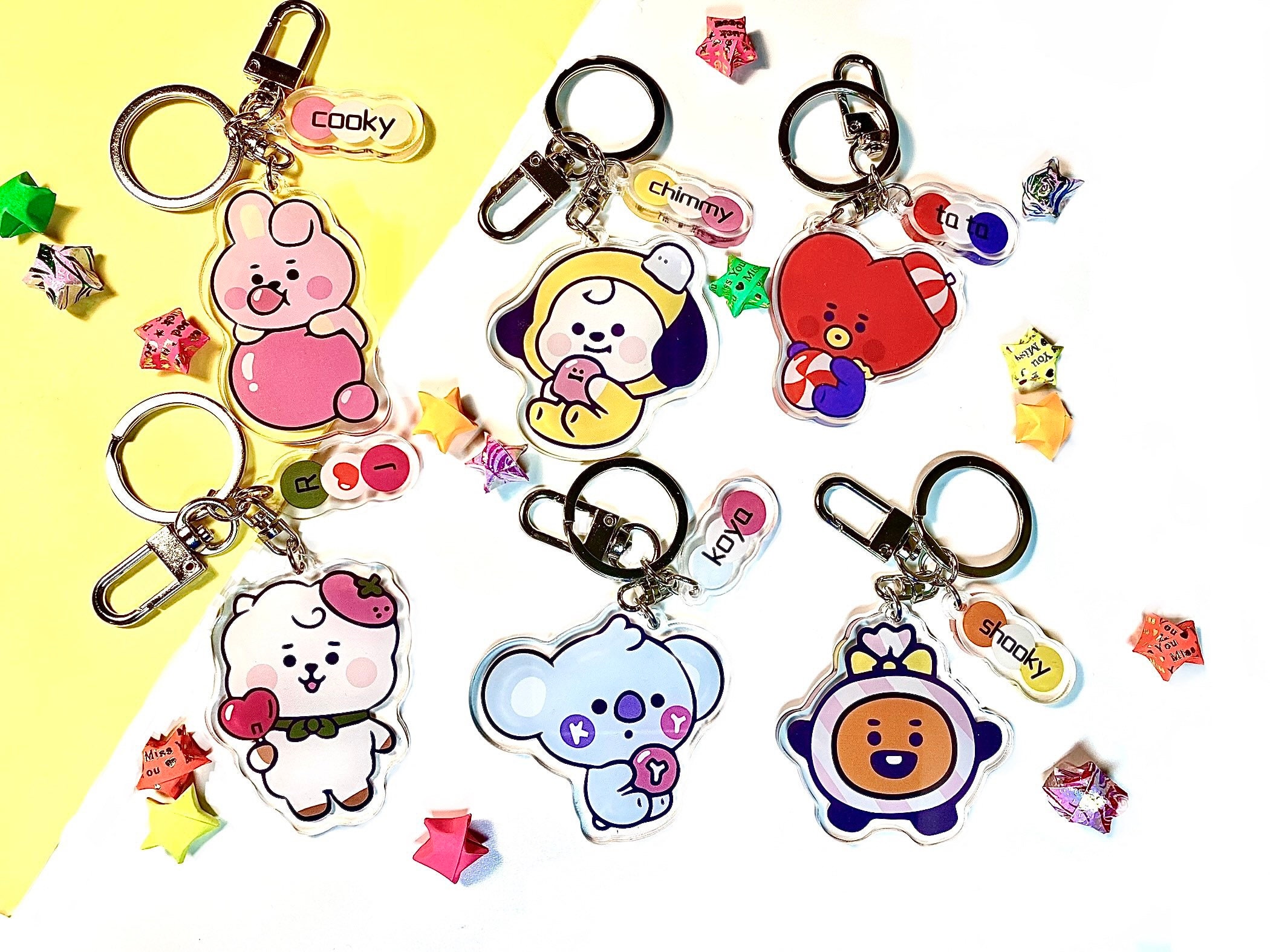 BT21 Baby Acrylic Character Keychain - Etsy