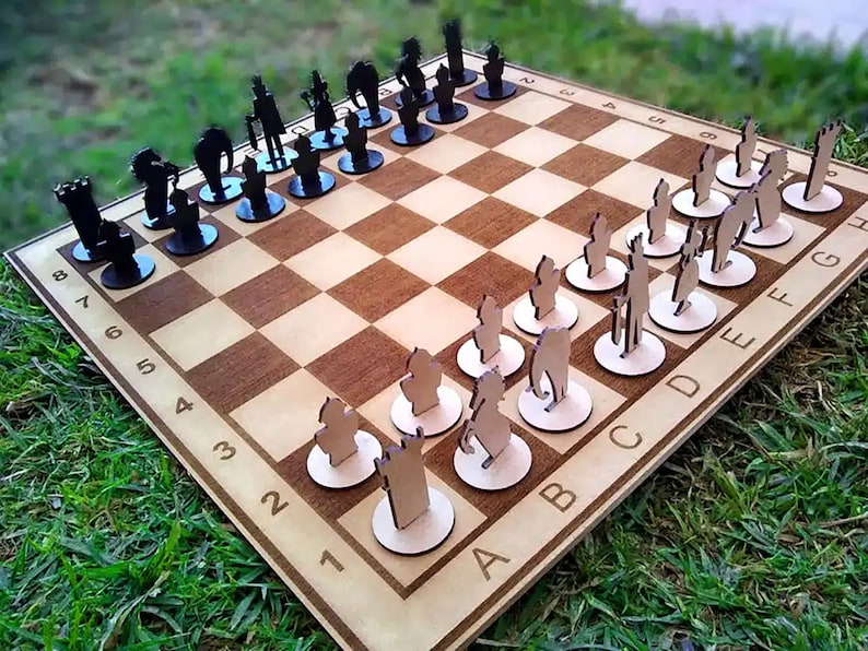 Chess Laser Cut Vector Files SVG DXF - Etsy