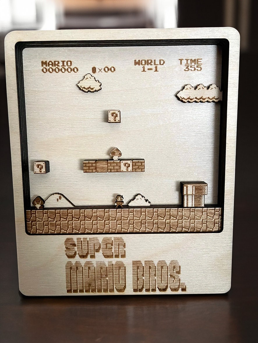 Mario Bros Digital Files Ready to Laser Cut Multilayer - Etsy