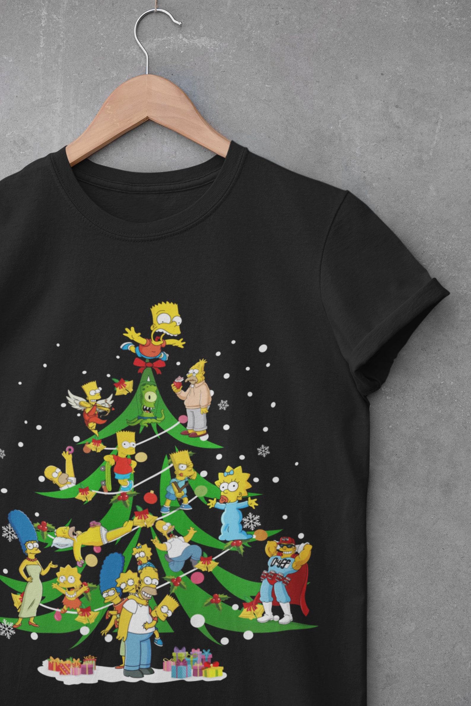 Simpsons Christmas Tree Png File - Etsy