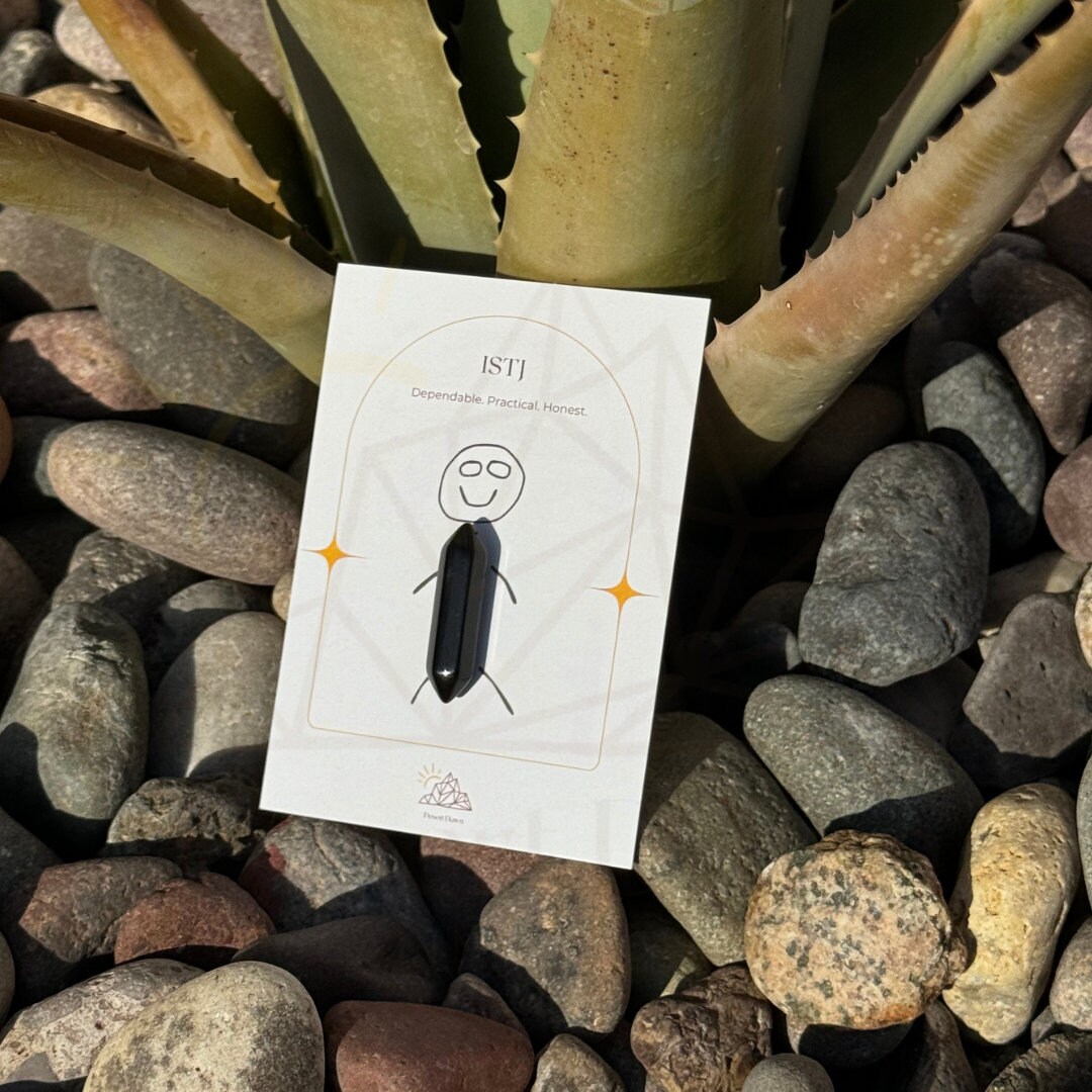 ISTJ Crystal, Black Onyx, MBTI Personality Gift Idea, Healing Crystals ...