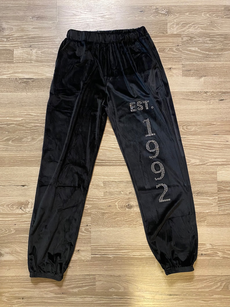 Velour Rhinestone COMPLETE Track Suit Custom Velvet Track Suit ...