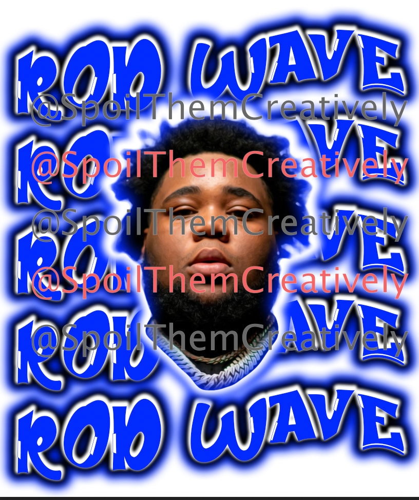 Rod Wave PNG for Sublimation or DTF, Rod Wave Design, Rod Wave ...