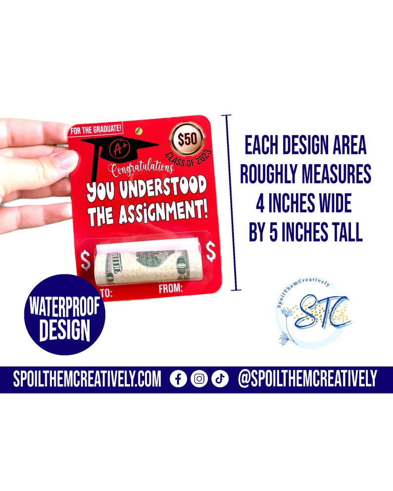 Graduation Money Card Holder | Custom Money Card Holder | Personalized ...