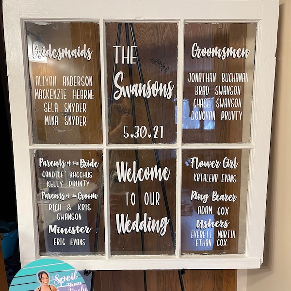 Wedding Window Decals - Etsy