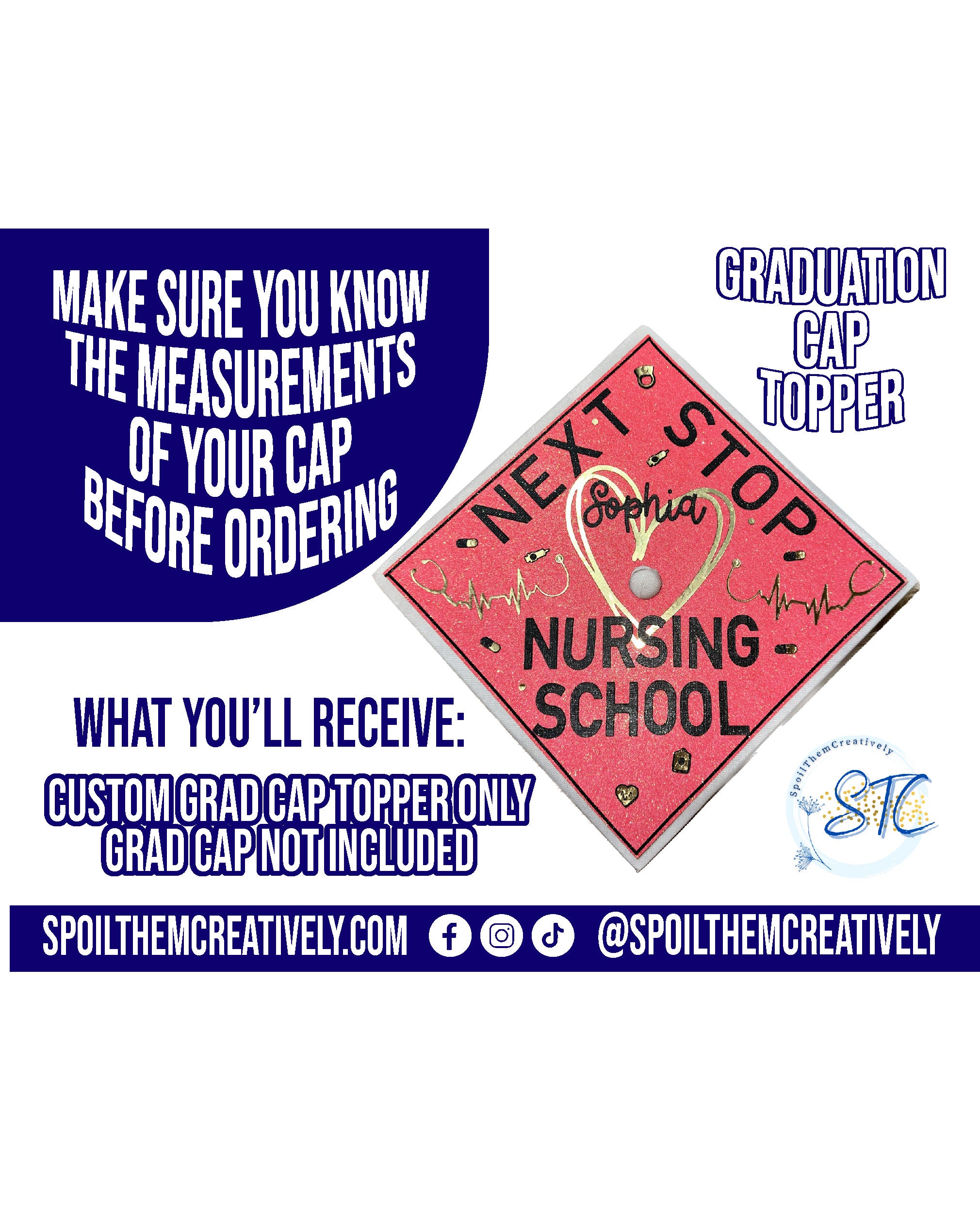 Graduation Cap Topper Grad Cap Topper Custom Grad Topper - Etsy