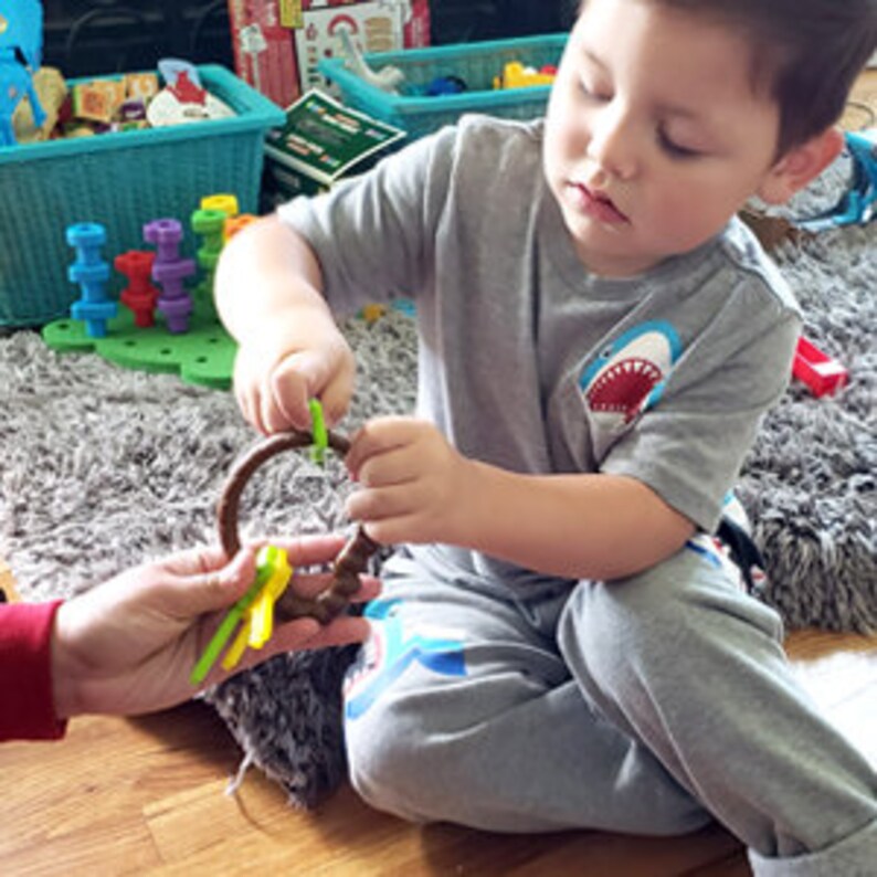 Rainbow Counting Sorting Baby Keys and Matching Rings Toy Keys ...