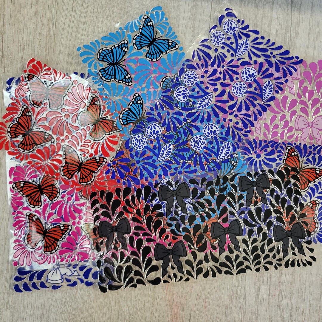 Talavera Butterfly Mexican Style Wrap Monarch 16oz Uvdtf Bundle 5 - Etsy