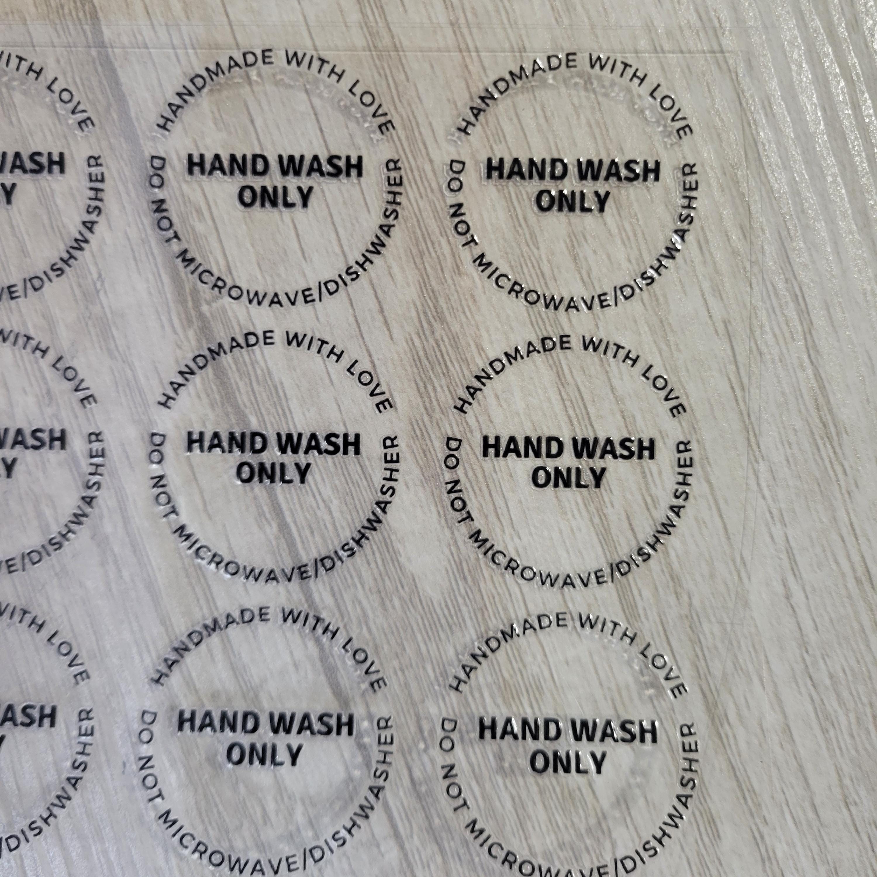 Bundle Hand Wash Only Sticker UVDTF - Etsy