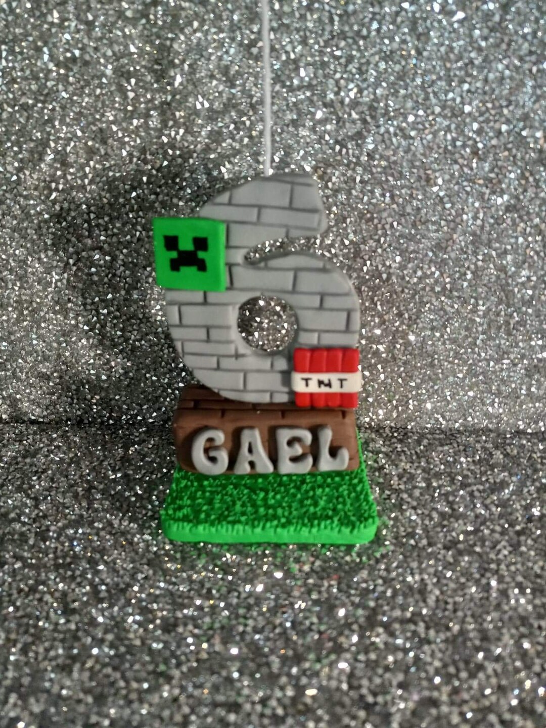 Candle Cold Porcelain, Birthday, Cake Topper Minecraft - Etsy
