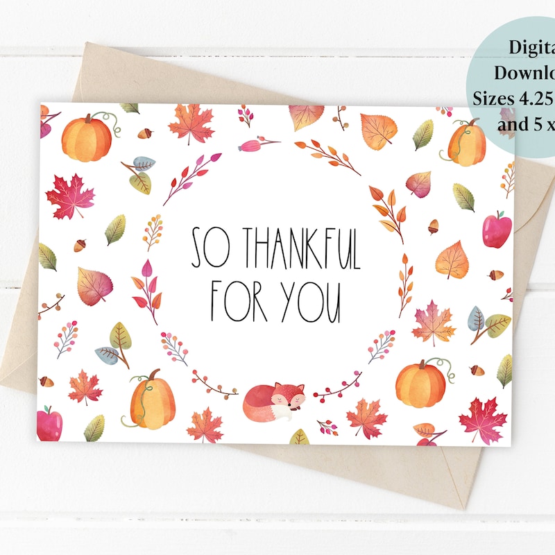 Thanksgiving Cards - Etsy