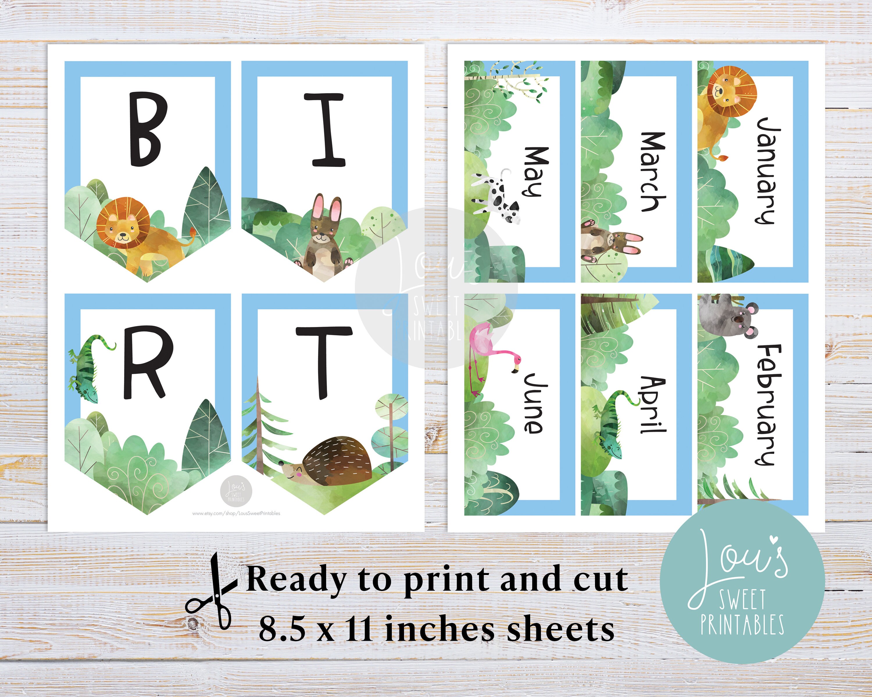 Classroom Birthday Display, Printable Birthday Board, Birthday Sign Cut ...
