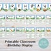 Classroom Birthday Display, Printable Birthday Board, Birthday Sign Cut ...