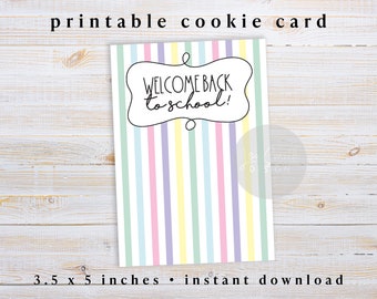 Instant Download Crayons Back to School Cookie Card Printable - Etsy