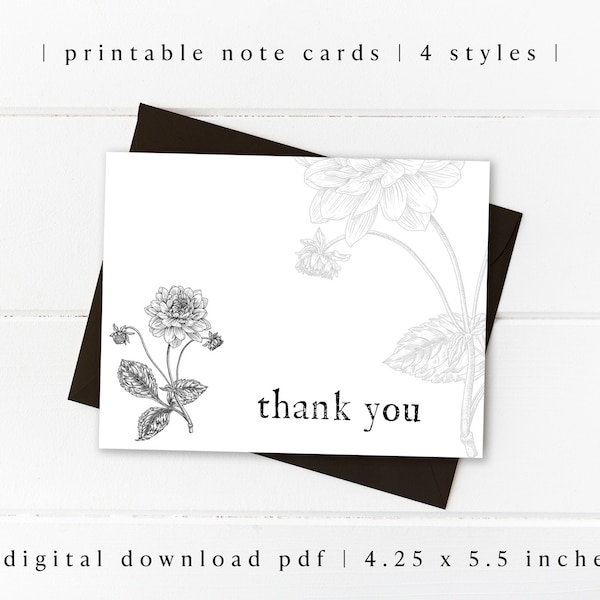Printable Note Card - Etsy
