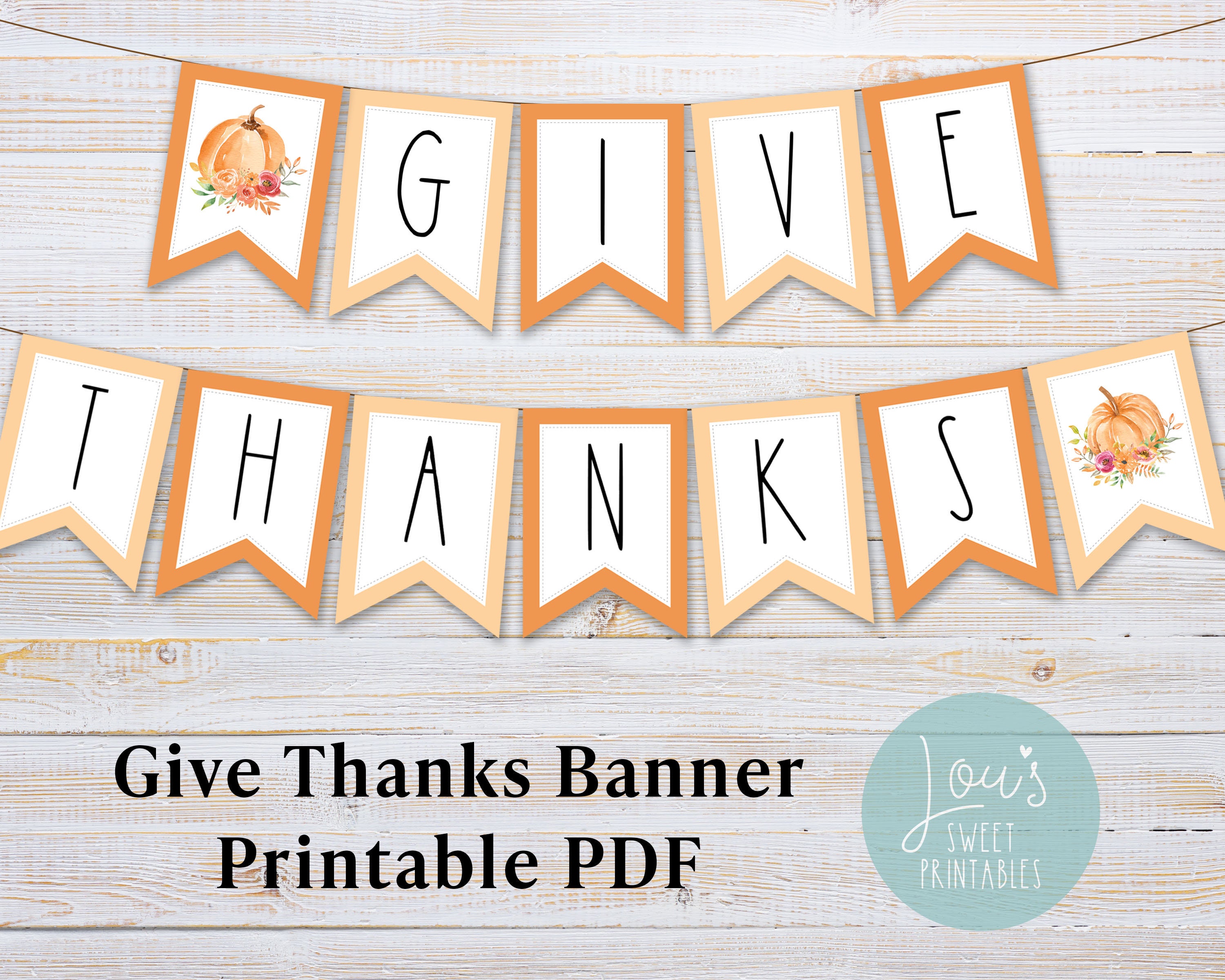 Thank You Banner Printable