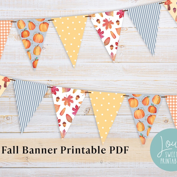 Autumn Bunting - Etsy