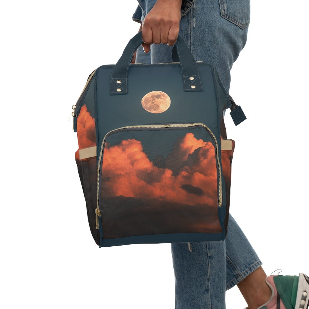 Fall Harvest Full Moon Diaper Bag | Diaper Bag | Baby Diaper Bag | Full ...