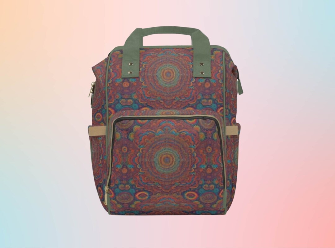 Tricho Trippy Diaper Bag Trippy Diaper Bag Baby Diaper Bag Psychedelic ...