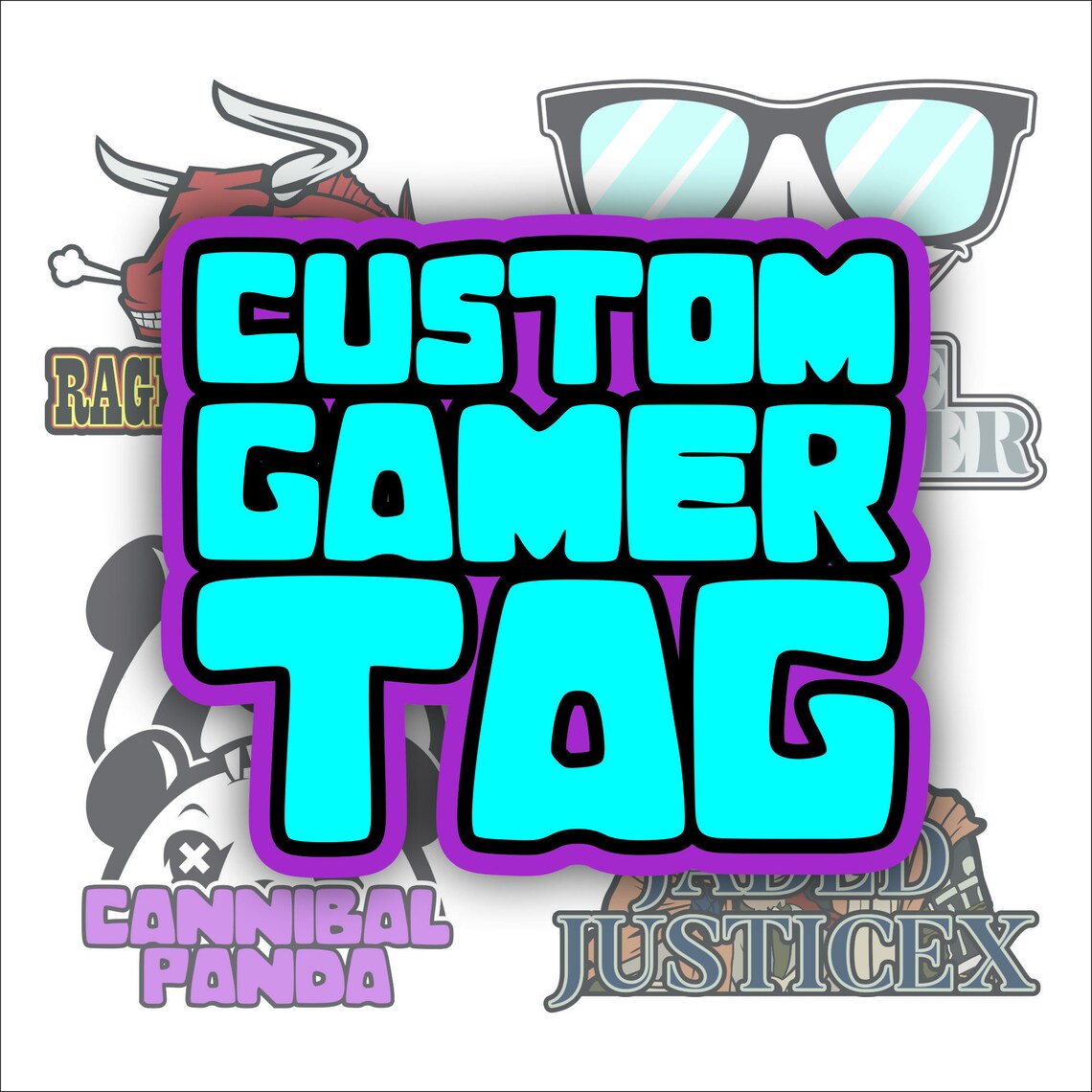 Custom Gamer Tag Design Username Logo - Etsy
