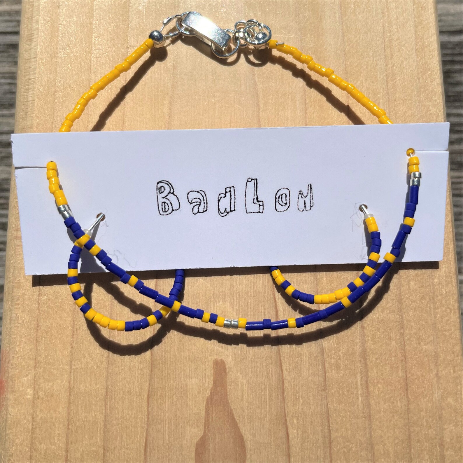 Gender Reveal Seed Bead Bracelet and Hoop Earrings Set - Etsy