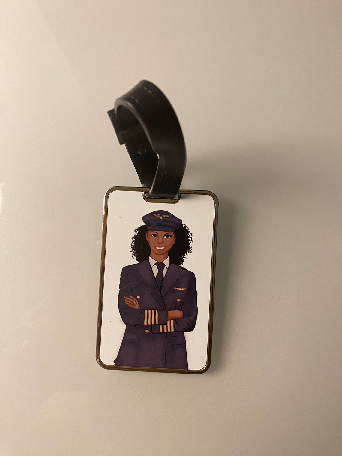 Mini Female Crew Luggage Tags (flight Attendant, Pilot: First Officer ...
