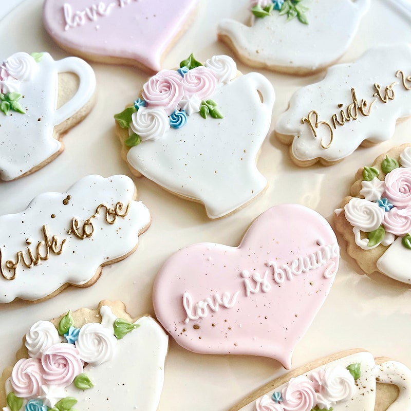 Tea Party Cookies - Etsy