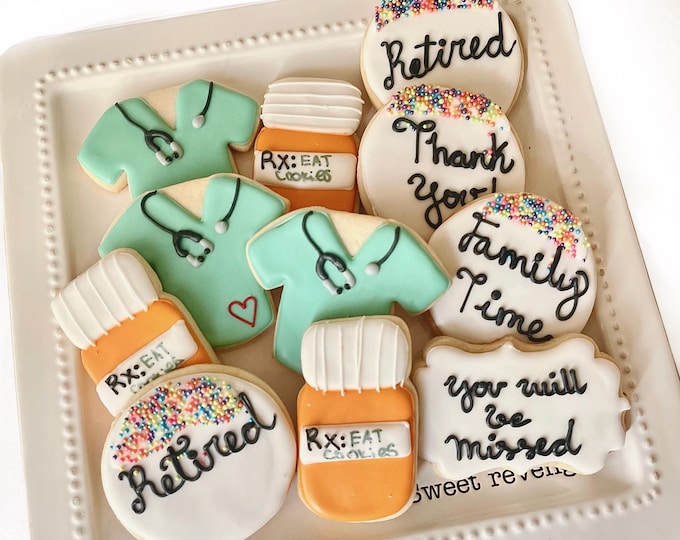 24 White Doctors Lab Coat Personalized Decorated Cookies, Medical ...