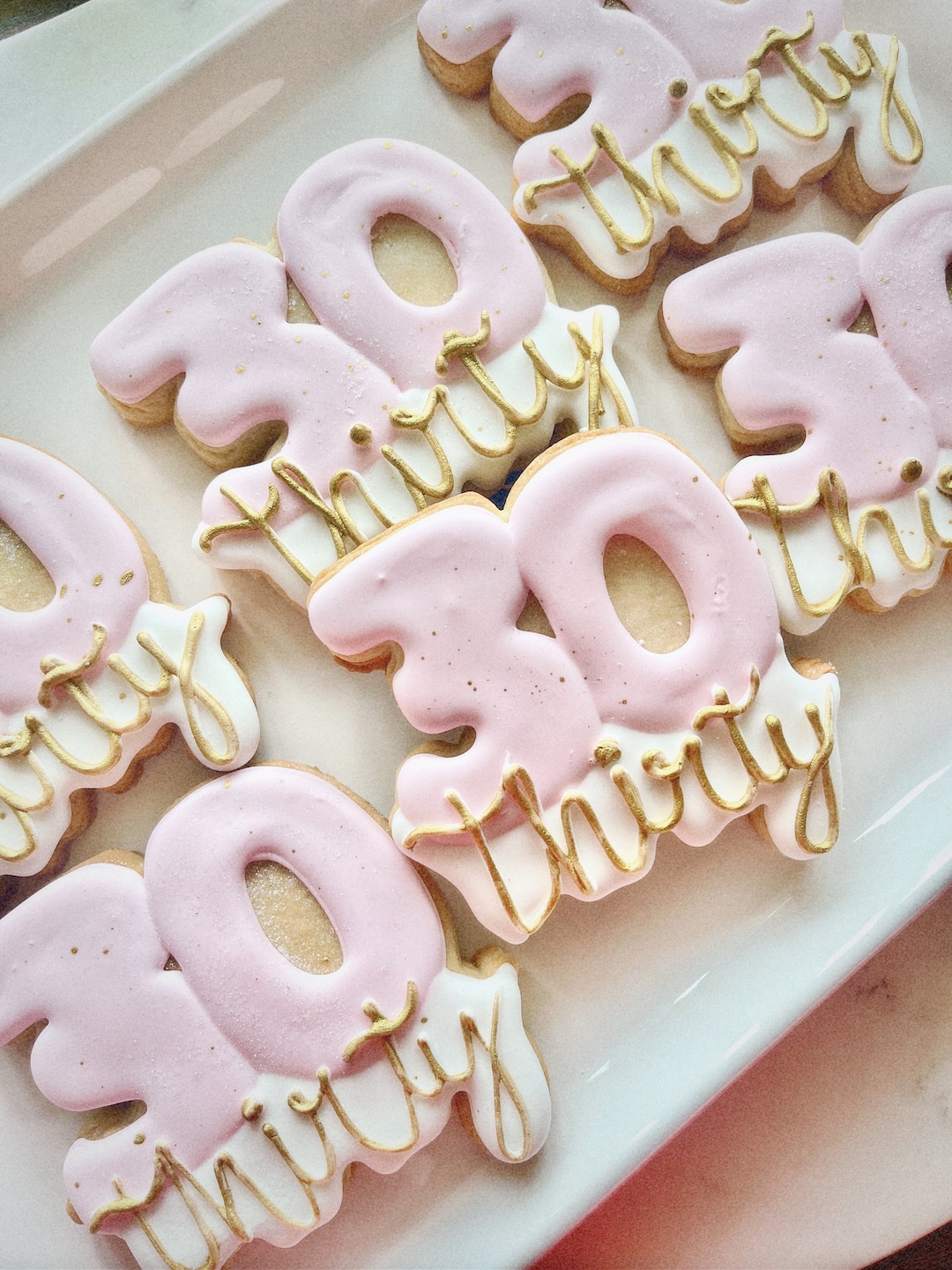 30th Birthday Sugar Cookies, Birthday Cookies, Hello Thirty, Thirty ...