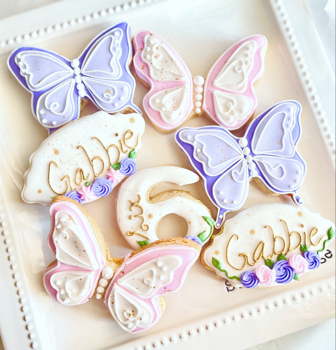 Butterfly Decorated Sugar Cookies, Party Favors for Kids, Butterfly ...