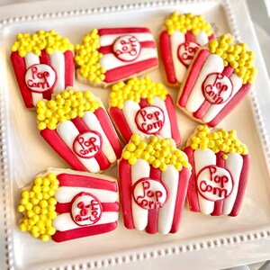 Movie Night Theme Sugar Cookies, Movie Night Party, Movie Night Snacks ...